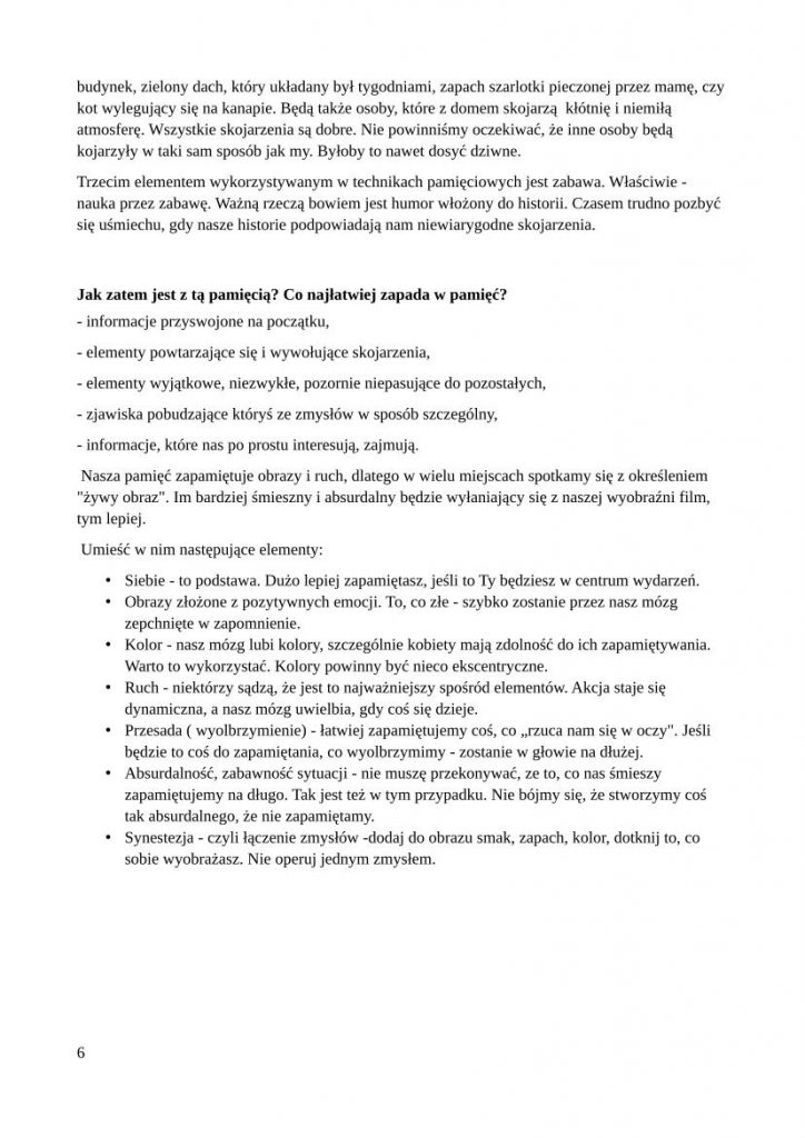 Metody efektywnej nauki – techniki pamięciowe | Zespół Szkół w ...