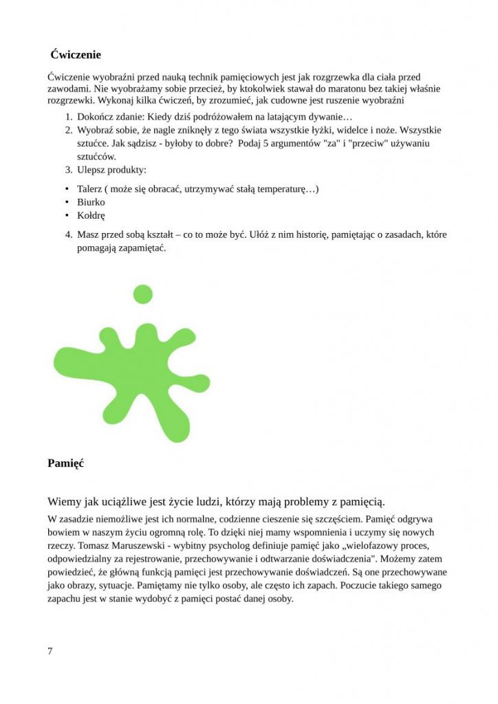 Metody efektywnej nauki – techniki pamięciowe | Zespół Szkół w ...