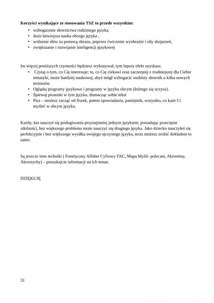 Metody efektywnej nauki – techniki pamięciowe | Zespół Szkół w ...